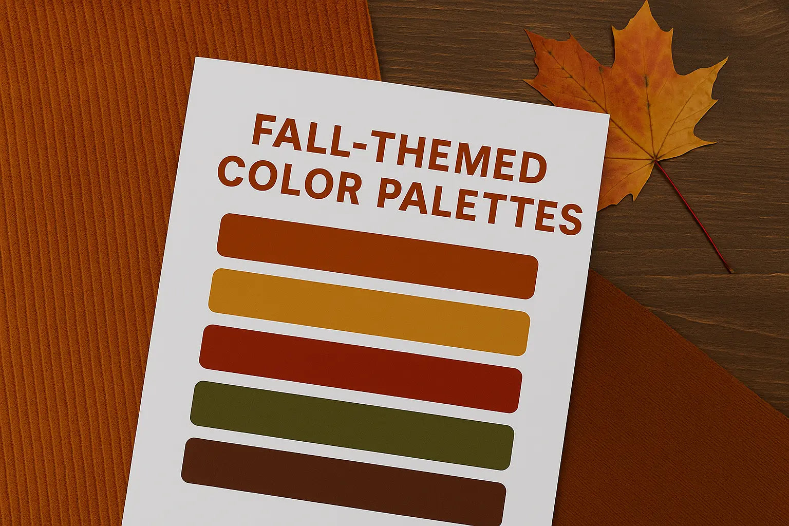 Fall Themed Color Palettes for DTF Transfers